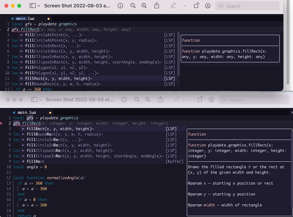 CoreLibs EmmyLua documentation for sumneko LSP - Playdate Developer Forum